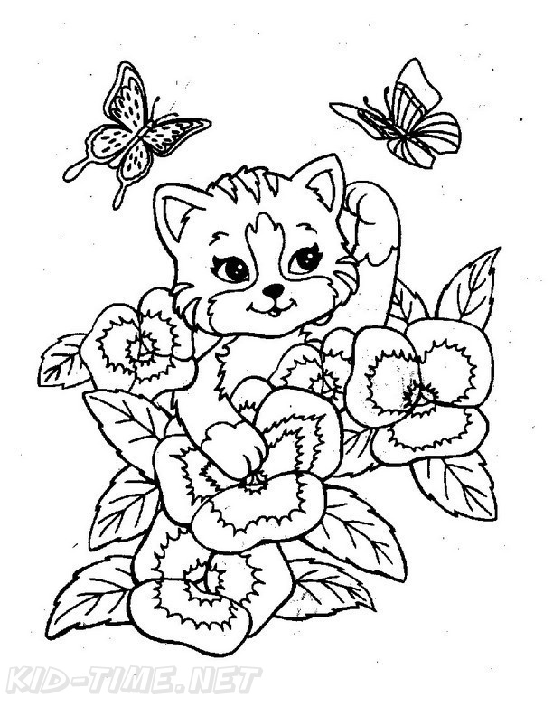 lisa frank kitten coloring pages