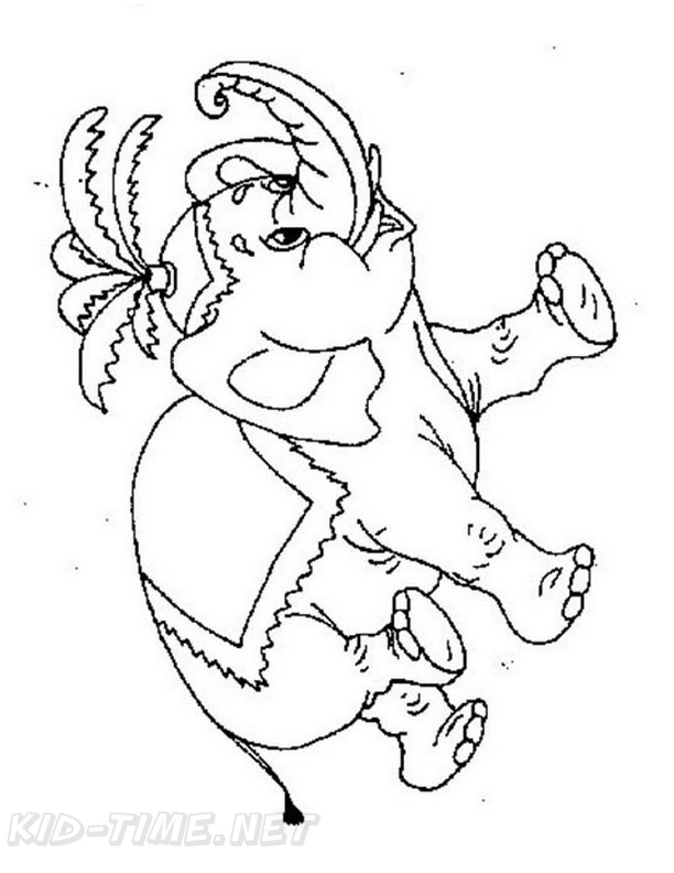 circus elephant coloring pages