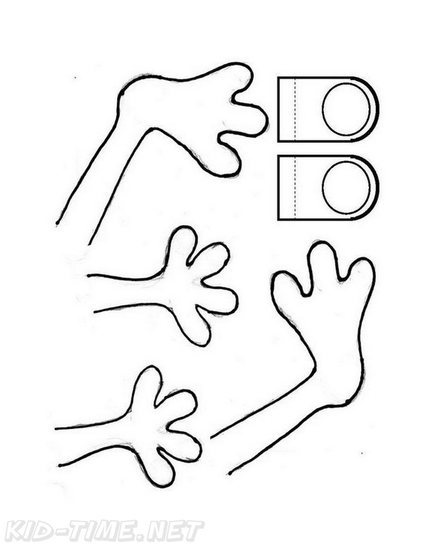 frog feet coloring pages