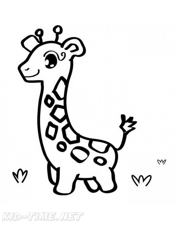 free baby giraffe coloring pages