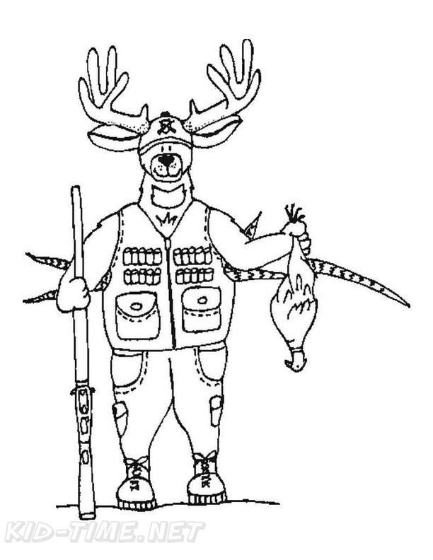 free printable moose coloring pages