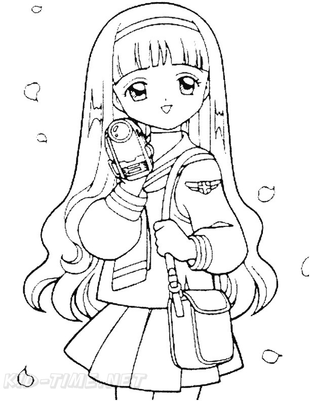 sakura cardcaptor coloring pages