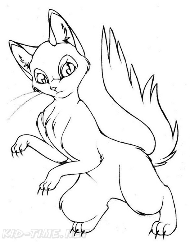 warrior cat free coloring pages