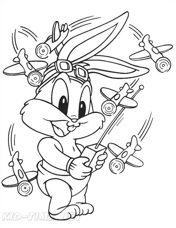 looney tunes coloring pages baby foxes