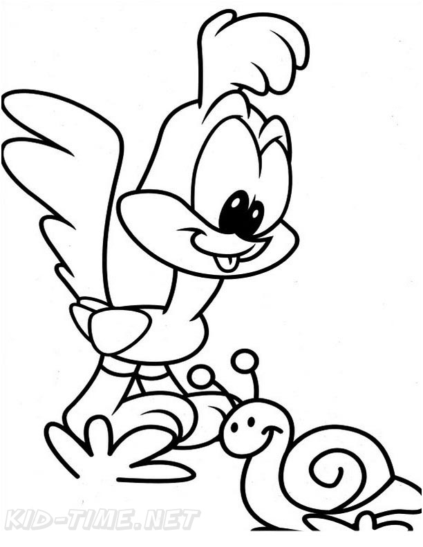 looney tunes coloring pages baby foxes