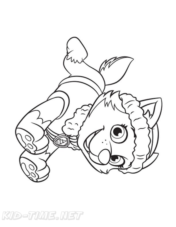 everest paw patrol coloring pages to print