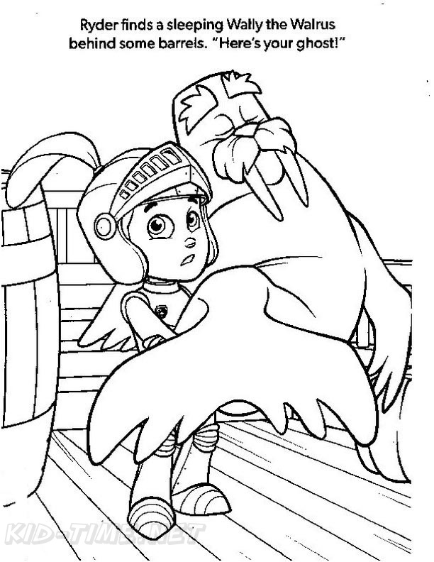 wally walrus coloring pages