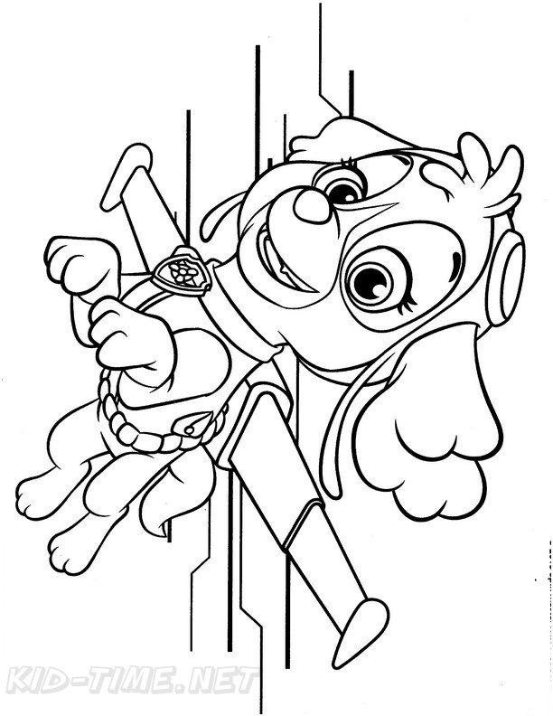 paw patrol coloring pages sky