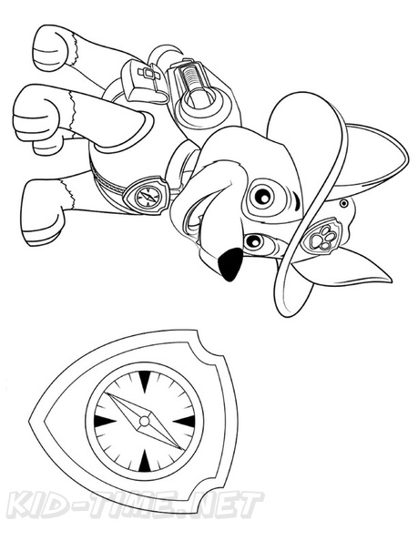 tracker paw patrol coloring pages