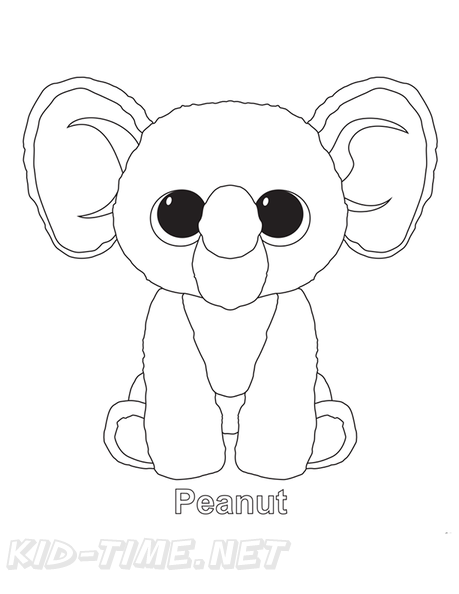 beanie boo coloring pages images
