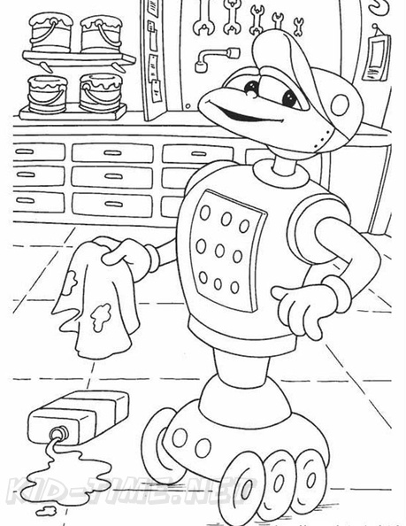 Adiboo and the Energy Thieves Coloring Book Page