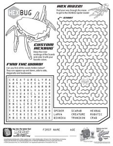 McDonalds Happy Meal Coloring and Activities Sheet – Hexbugs – Kids Time